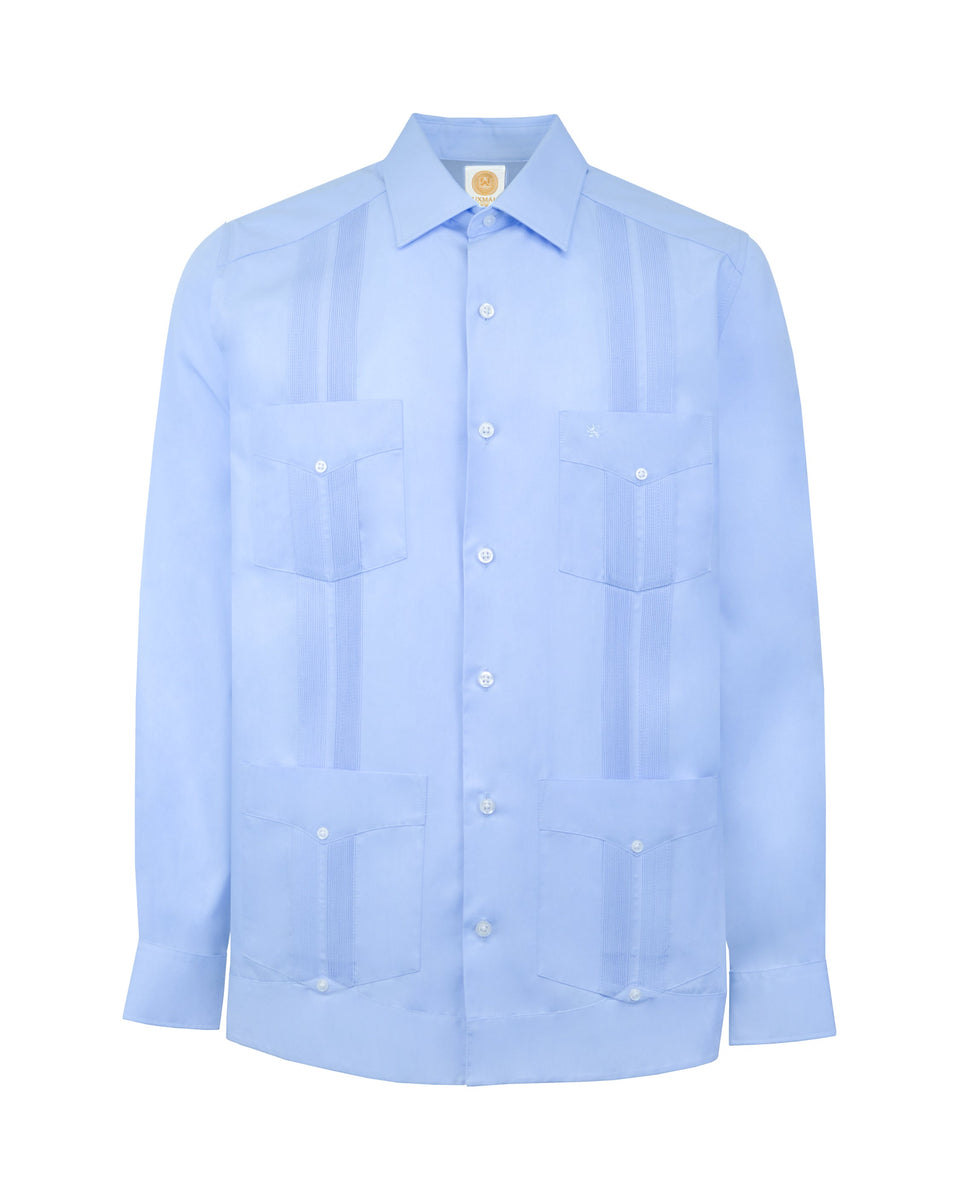 Manchester | Plain Guayabera for Men Cotton and Polyester – manchester.us